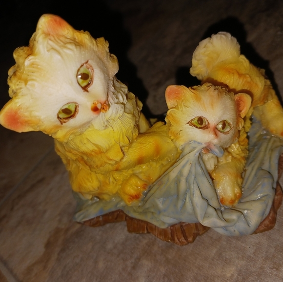 Enesco | Accents | Vintage Orange Tabby Cats Figurine | Poshmark
